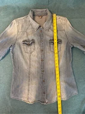 Guess | Other | Guess Light Wash Denim Buttonup Shirt | Poshmark